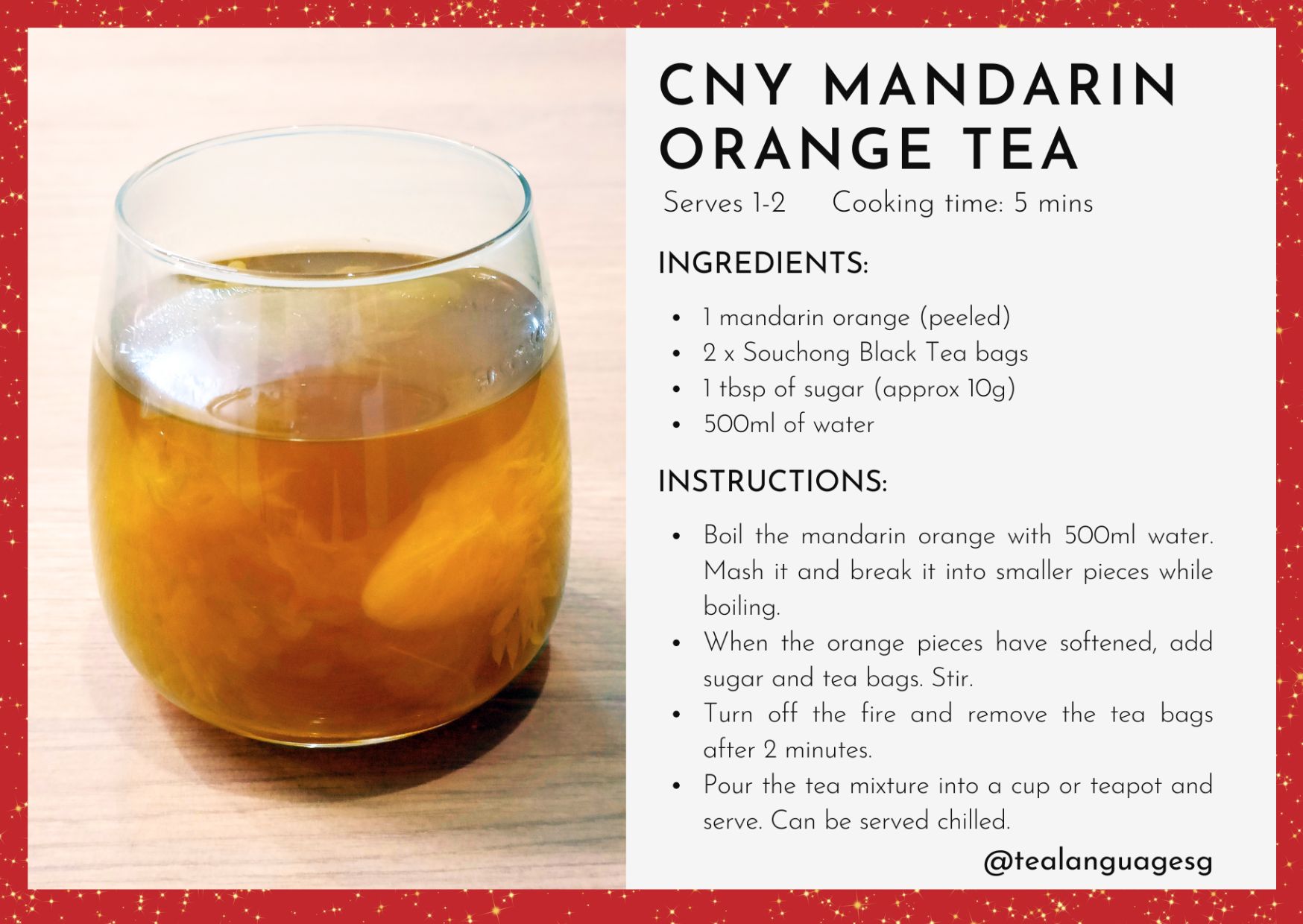 CNY Mandarin Orange Tea Recipe - Tea Language